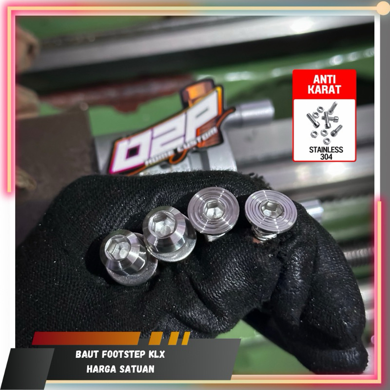 Jual Baut step klx footstep klx L stainless custom handmade model ...