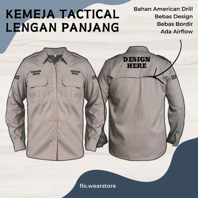 Jual KEMEJA SERAGAM PRIA - KEMEJA TACTICAL - KEMEJA PDH / PDL LENGAN PANJANG / PDL LENGAN PENDEK ...