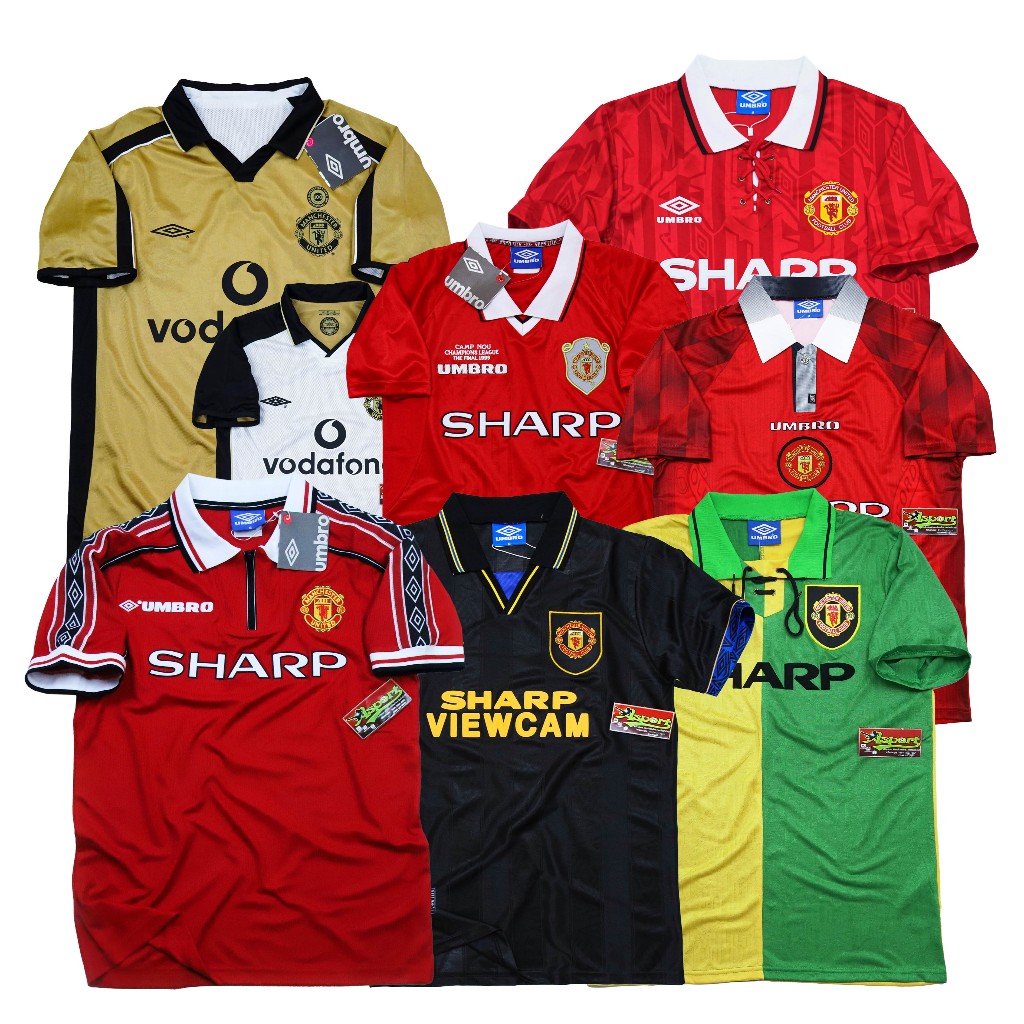 Jual MAN UNITED RETRO JERSEY BOLA RETRO MU MAN UNITED KOLEKSI JERSEY MU ...