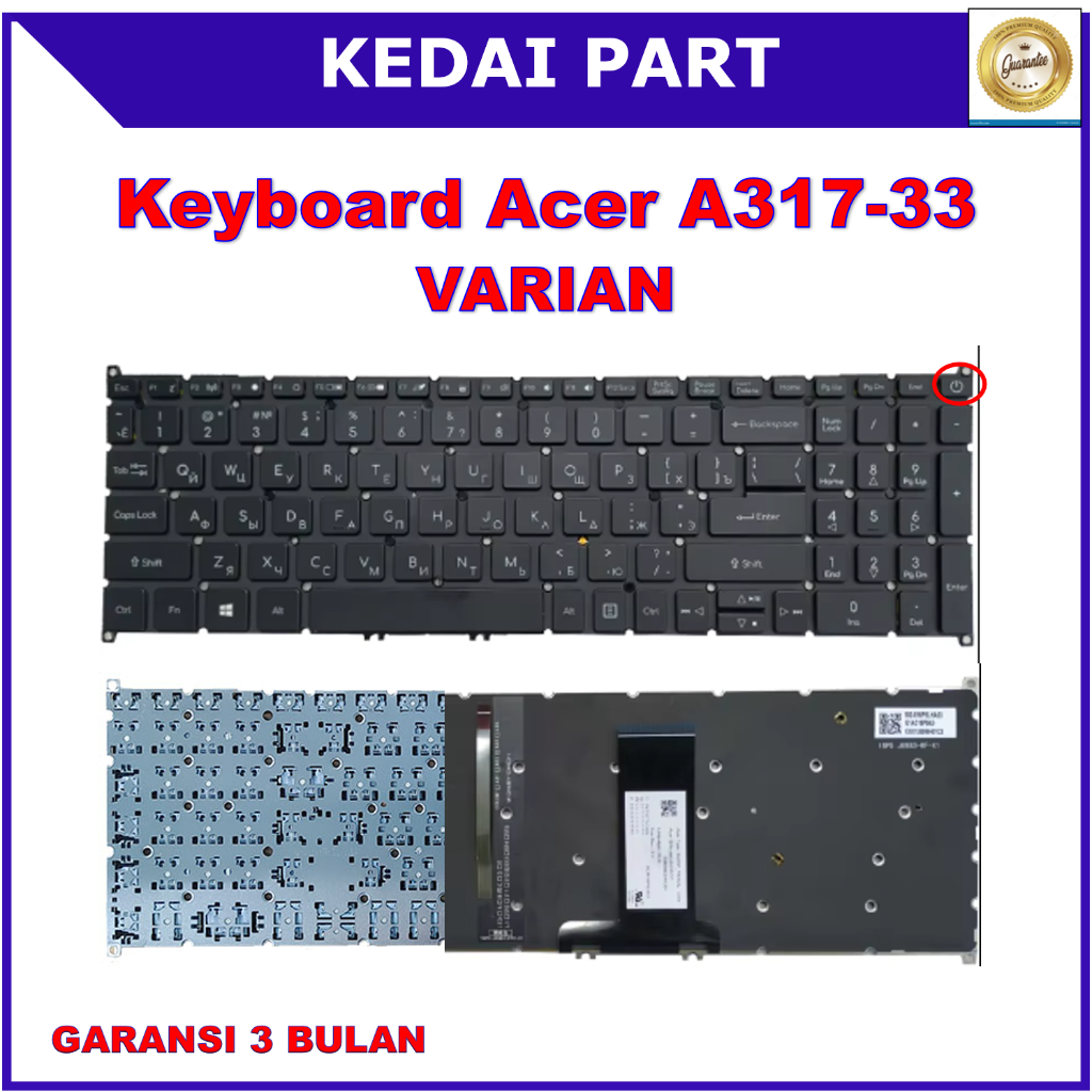 Jual Keyboard Acer Aspire 3 A317-33 Aspire 7 A715-42G A715-74 A715-74G ...