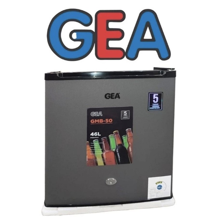 Jual Kulkas Mini Bar Kos Hotel Portable GEA GMB50inox Minibar 46 Liter ...