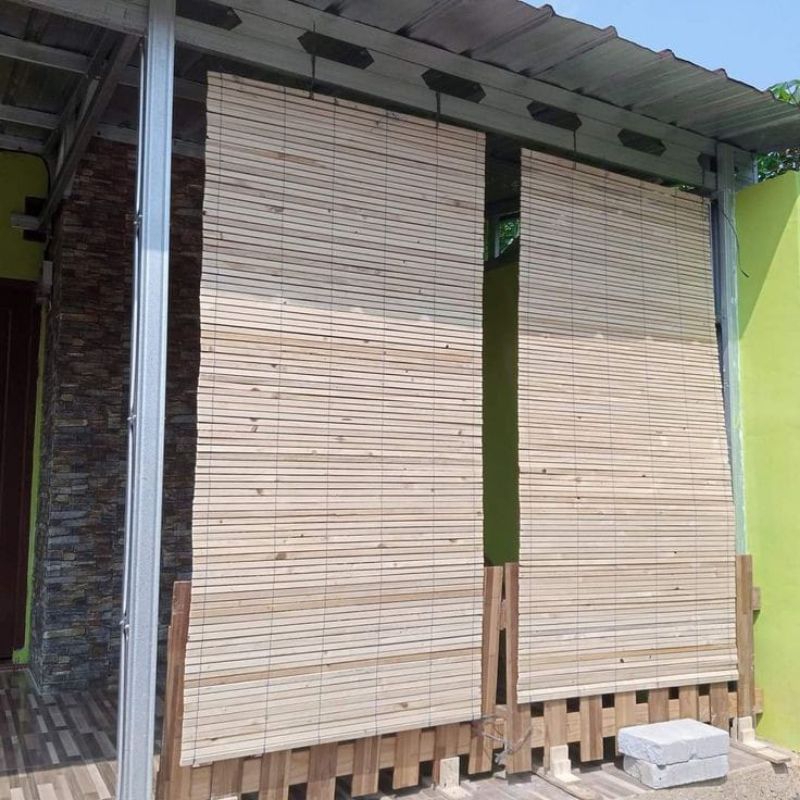 Jual Tirai Krey Bambu Sawit Aesthetic Outdoor 100x200cm | Shopee Indonesia