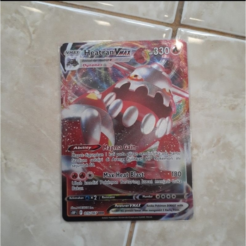Jual Heatran VMAX RRR 015/067 S10P Pokemon Trading Card Game Indonesia | Shopee Indonesia