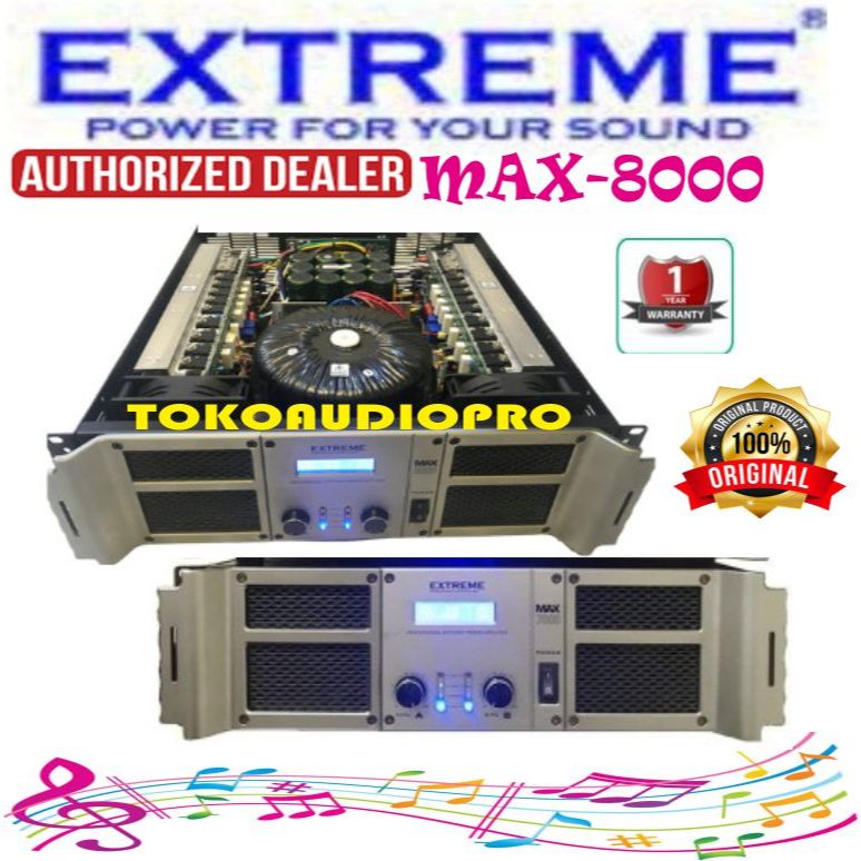 Jual Power Extreme MAX8000 Power Amplifier Extreme MAX-8000 | Shopee ...