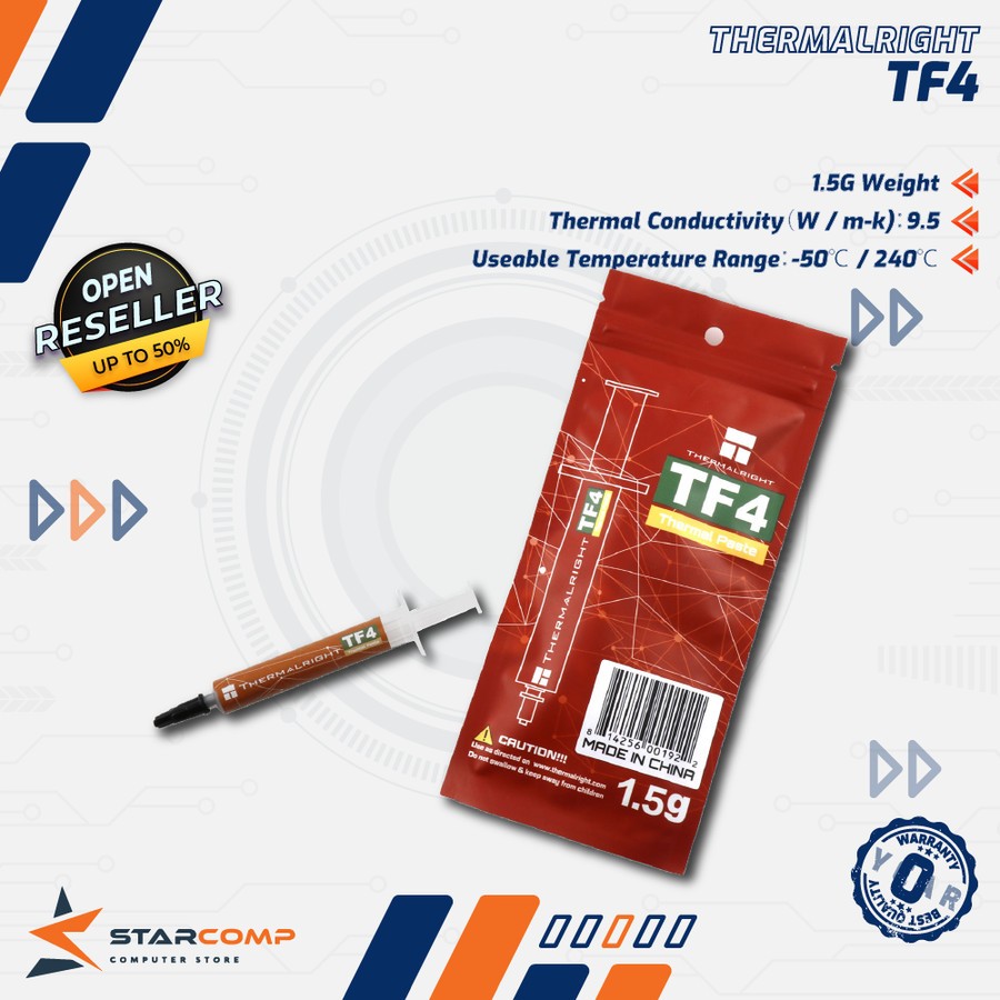 Jual THERMALRIGHT TF4 Thermal Paste 1.5 Gram TF 4 | Shopee Indonesia