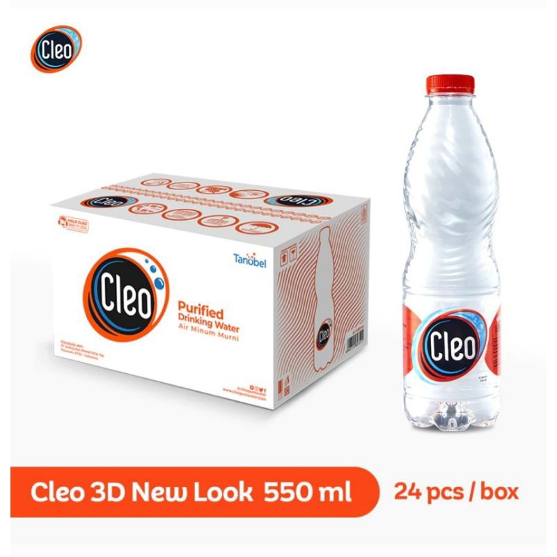 Jual Cleo Pure Water 550ml (24pcs) | Shopee Indonesia