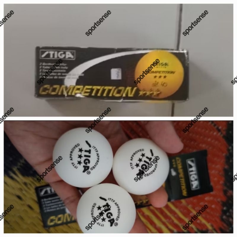 Jual Bola Meja Pingpong Stiga 3-Star Isi N Tenis Meja Ping Pong Ball | Shopee Indonesia