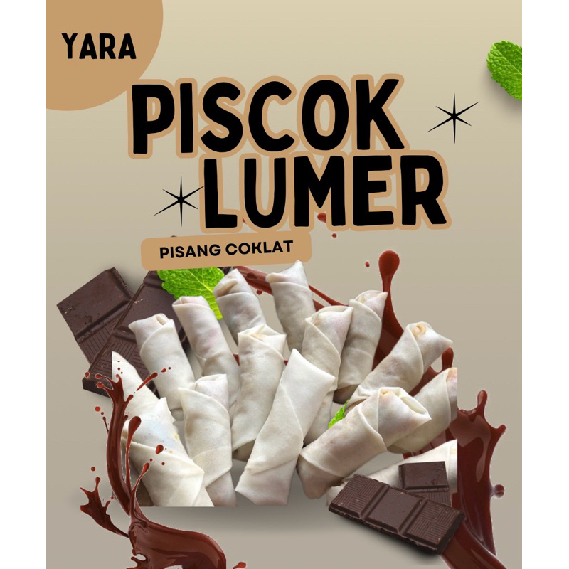 Jual Piscok Pisang Coklat Lumer isi 10 | Yara Frozen food | Shopee ...