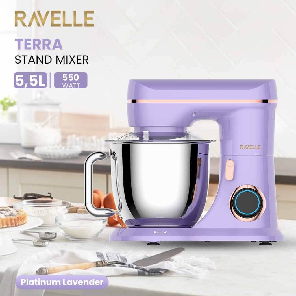 Jual RAVELLE Stand Mixer 5.5L Terra Electric Mixer Pengaduk Adonan Roti ...