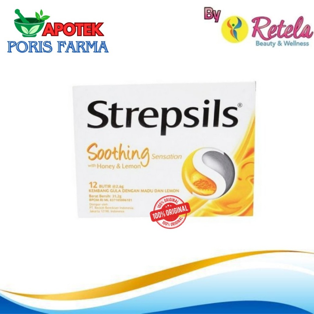 Jual Strepsils Honey & Lemon Sachet 12 Tablet Hisap | Shopee Indonesia