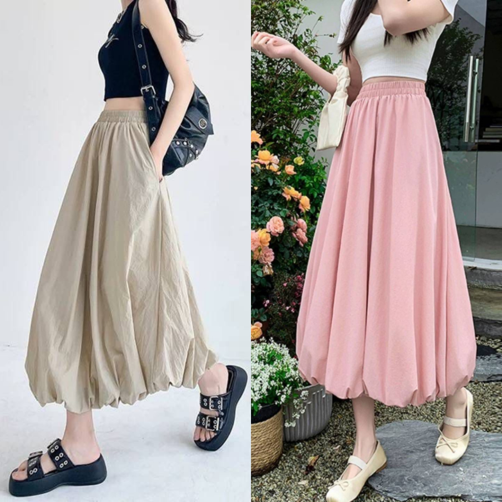 Jual LalaLady Long Skirt Puffy | Rok Balon Panjang (02) | Shopee Indonesia