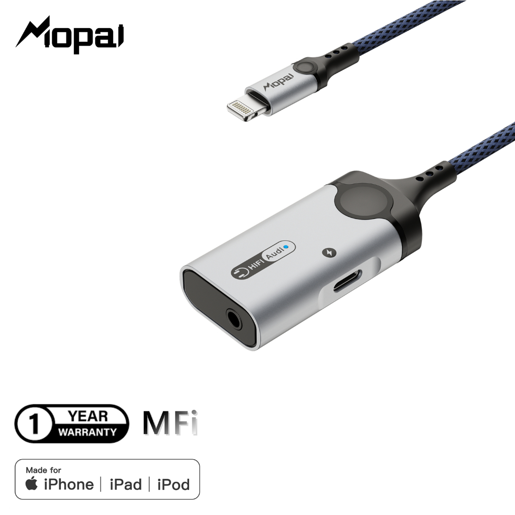Jual MOPAI - KT391 Splitter iPhone (MFI) LIGHTNING to JACK 3.5MM & LIGHTNING CHARGING iPad ...
