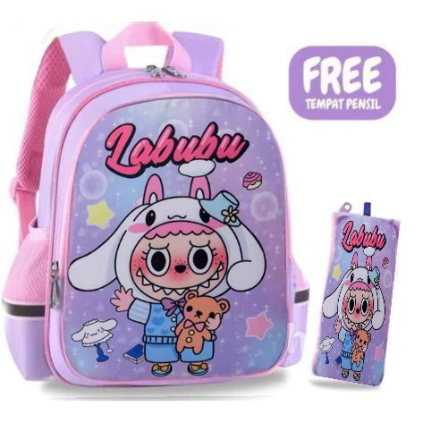 Jual GGS VIRAL LABUBU Tas Sekolah Anak Ransel karakter Boneka Kartun TK SD Bisa Bayar COD ...