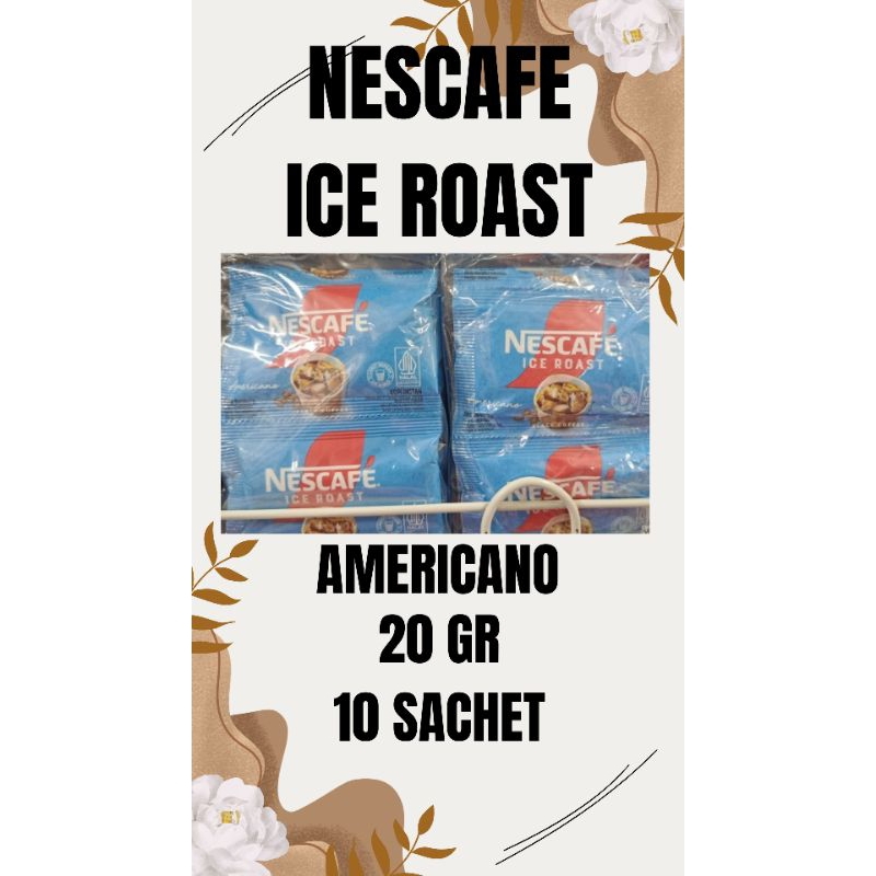 Jual NESCAFE ice roast americano 20gr ( isi 10 sachet ) | Shopee Indonesia