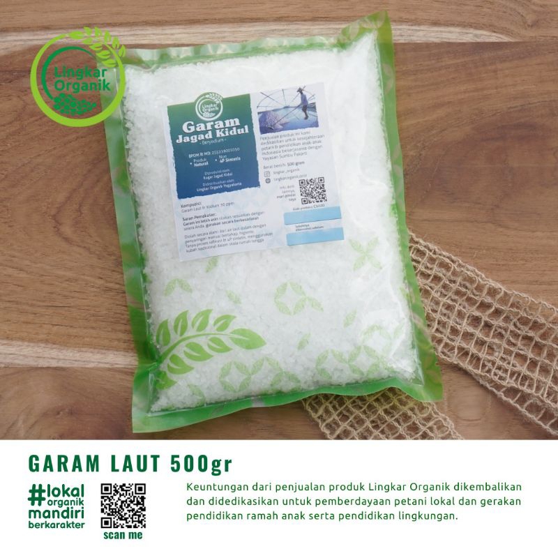 Jual Garam laut lingkar organik 500gram | Shopee Indonesia