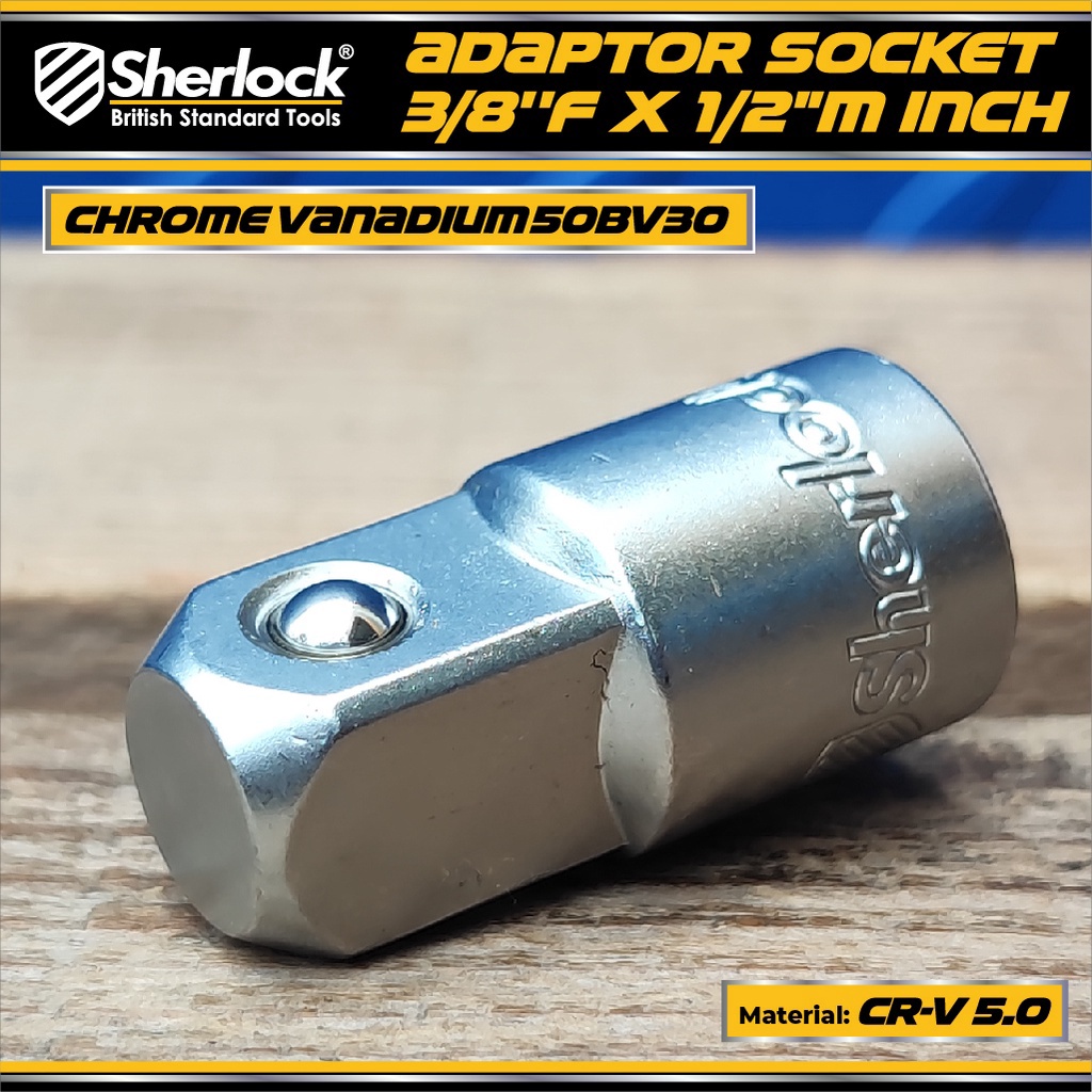 Jual Adaptor Socket 3F x 12M inch Sambungan Konversi Socket Sherlock ...