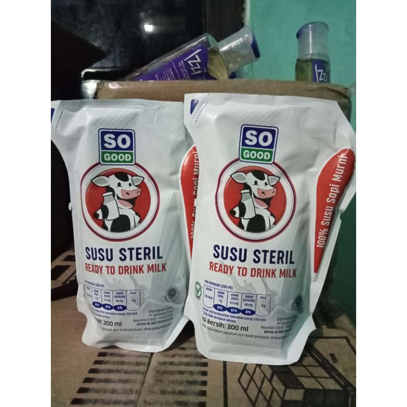 Jual Susu Steril pouch so good 200ml | Shopee Indonesia