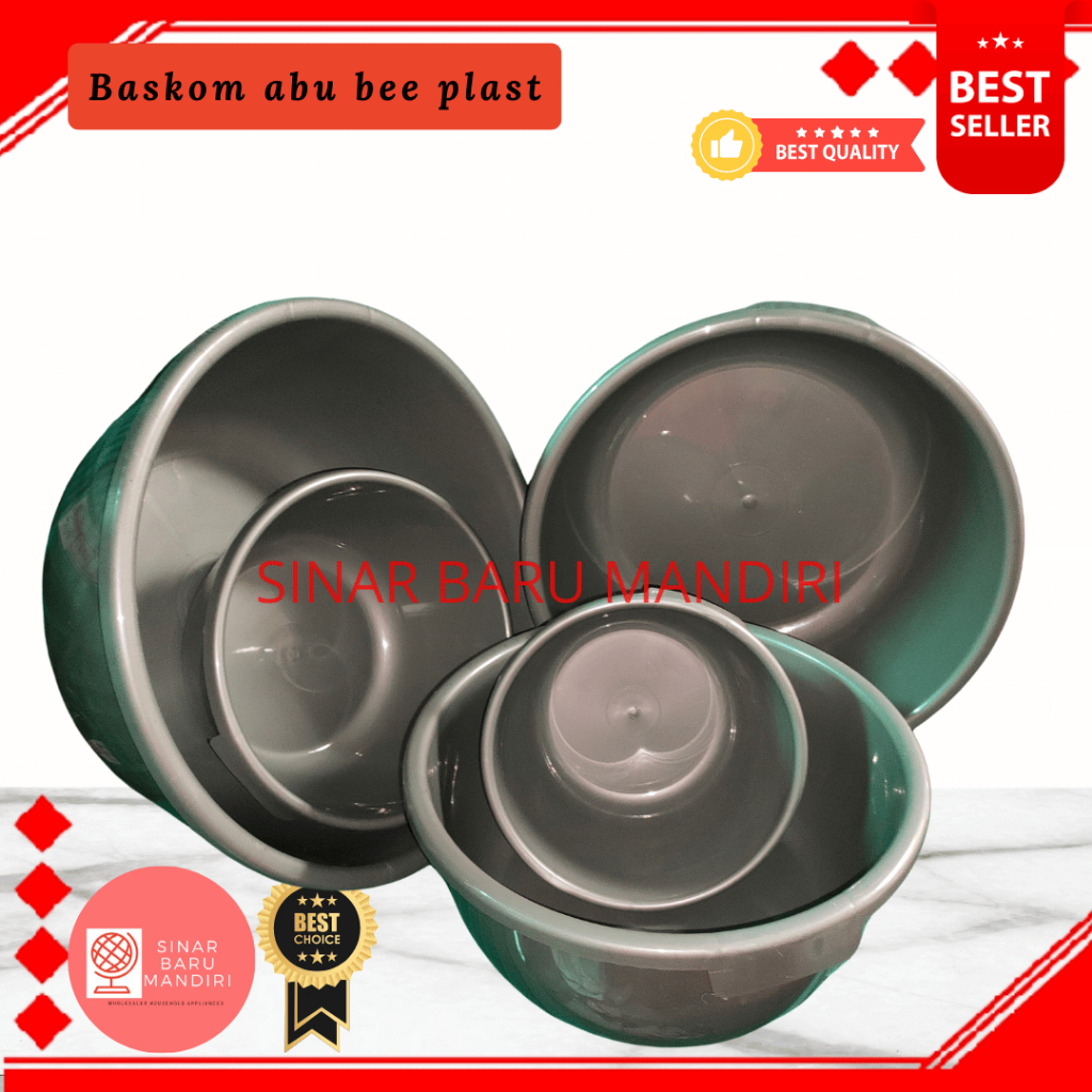 Jual Baskom abu berbagai ukuran / Baskom abu ukuran 10 - 20 / Baskom ...
