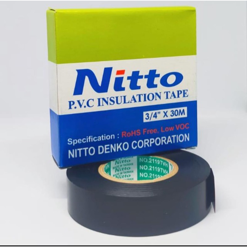 Jual Isolasi Listrik hitam NITTO 30 Meter | Shopee Indonesia