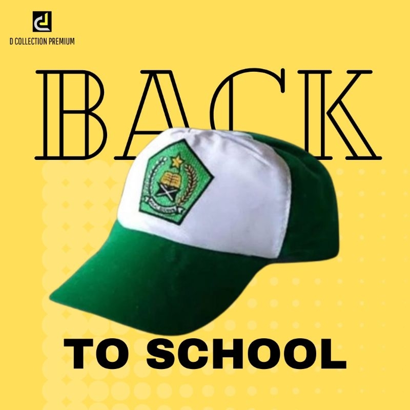 Jual TOPI SEKOLAH MI IKHLAS BERAMAL HIJAU POLOS HIJAU PUTIH PEREKAT ...