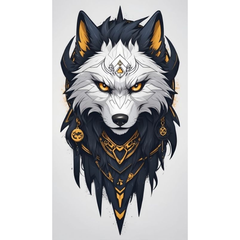 Jual sticker variasi dashboard kaca motor mobil srigala serigala plus ...