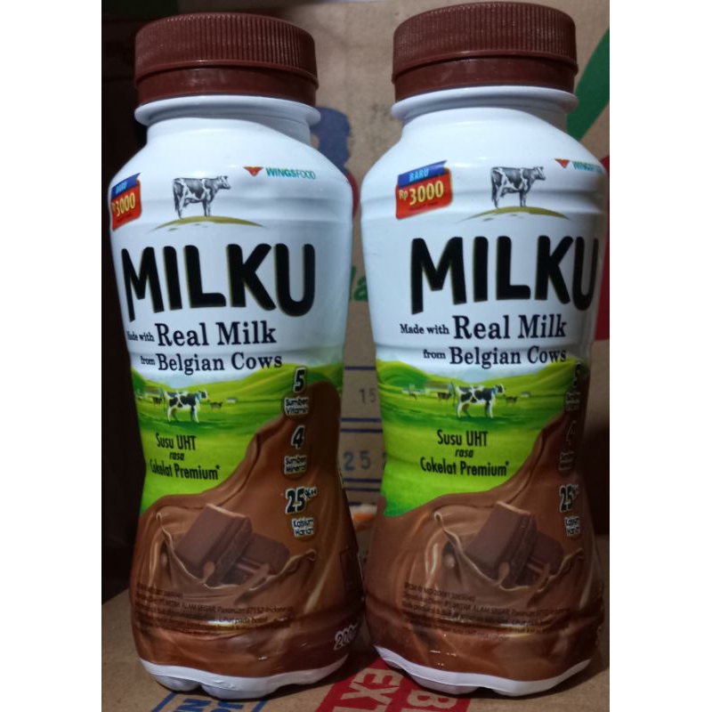 Jual Susu Milku Rasa Coklat & Stroberi Isi 200ml | Shopee Indonesia