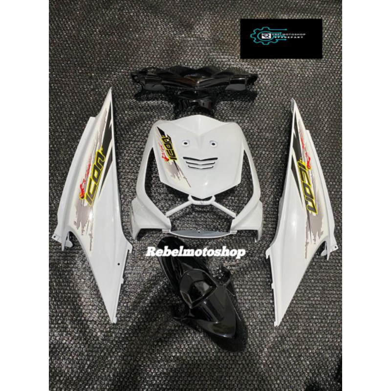 Jual Cover full body halus Honda beat karbu warna putih hitam plus ...