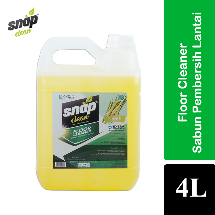 Jual Snap Clean Sabun Pembersih Lantai Floor Cleaner Aroma Sereh 4L ...