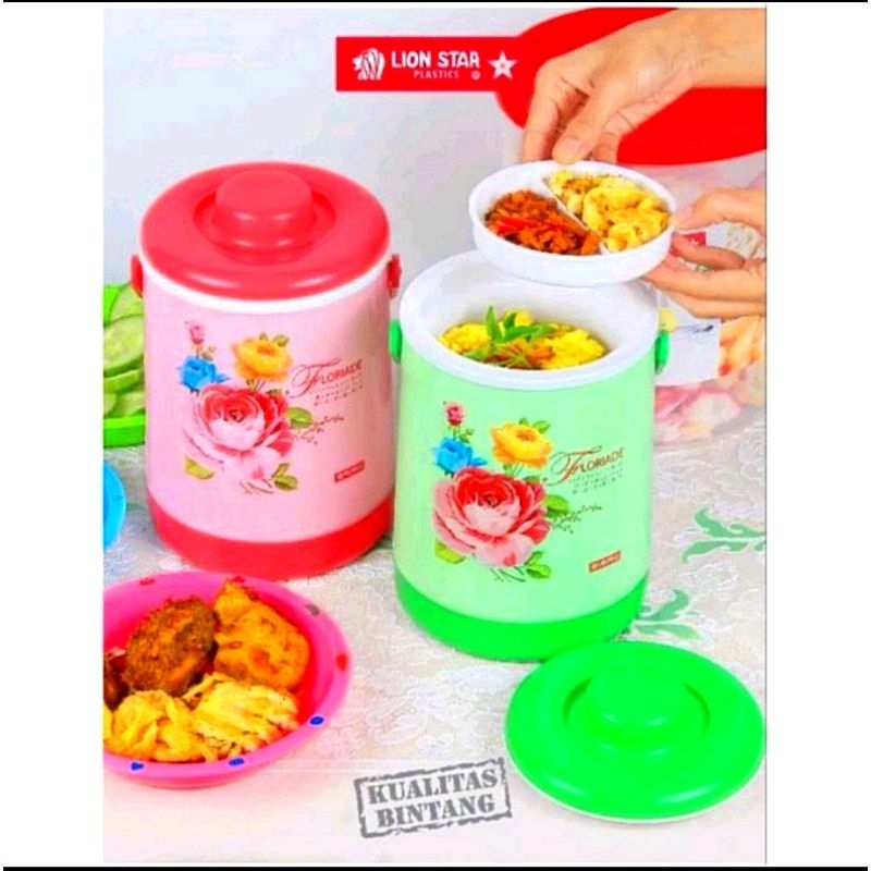 Jual Termos Nasi Es Kecil Lionstar 1,35 Liter dengan Ice Bucket Rantang ...