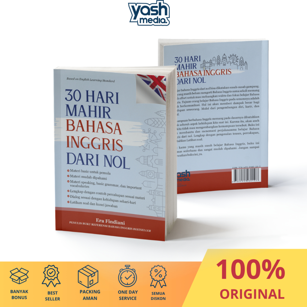 Jual 30 Hari Mahir Bahasa Inggris dari Nol - Era Findiani - Yash Media | Shopee Indonesia