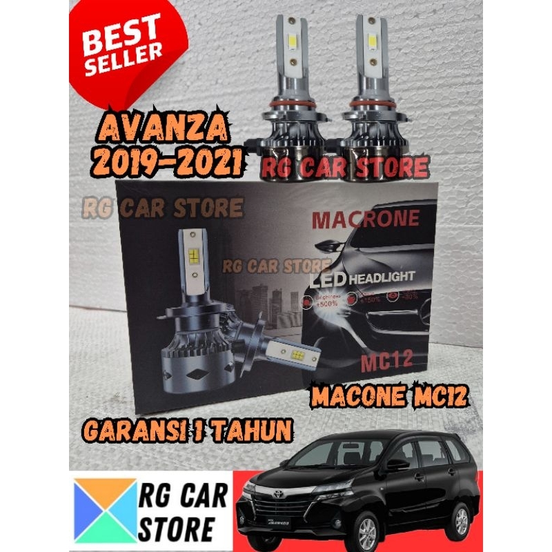 Jual Lampu LED Avanza 2019-2021 Super Terang Merek Macrone MC12 Garansi ...