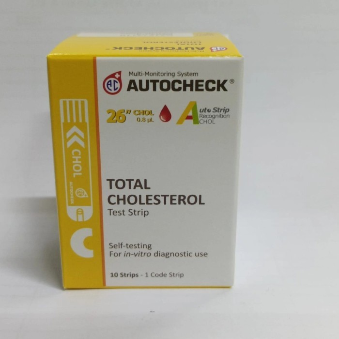 Jual STIK CHOLESTEROL AUTOCHECK 10 STRIP | Shopee Indonesia