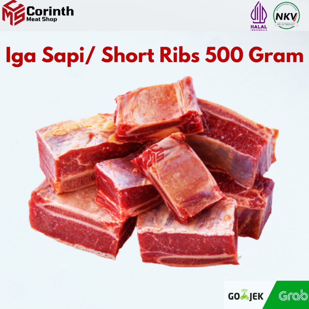 Jual DAGING IGA SAPI AUS 100% Halal Import / Beef Short Ribs Aus 500gr ...