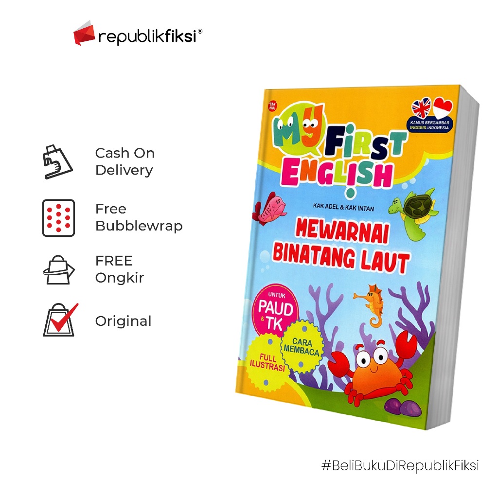 Jual Buku Anak My First English - Mewarnai Binatang Laut - Wahyu Media ...