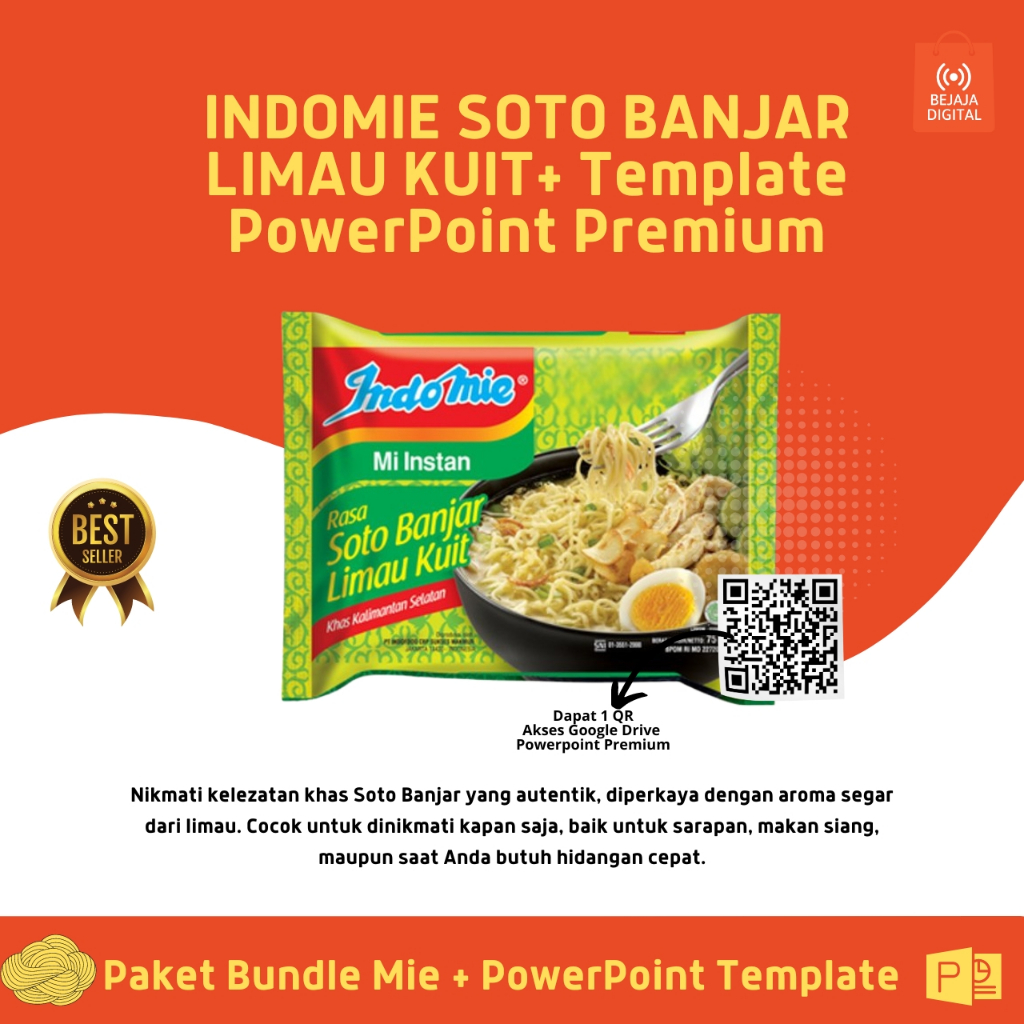 Jual INDOMIE SOTO BANJAR LIMAU KUIT + Template PowerPoint Premium ...