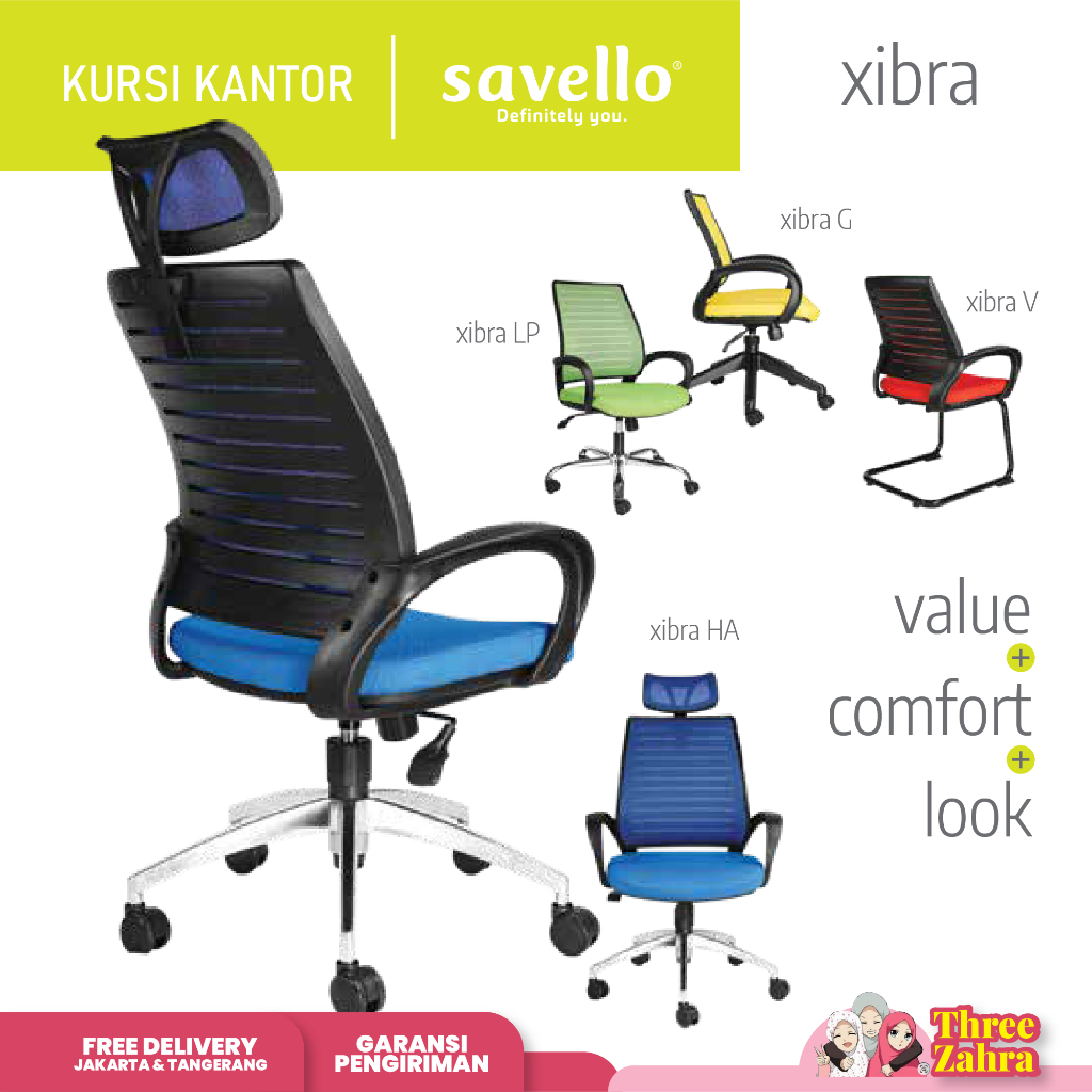 Jual Kursi Kantor Savello Xibra/ Kursi Kerja / Kursi Staff | Shopee ...