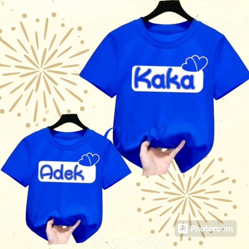 Jual Atasan kaos oblong anak 1-10 tahun cewek cowok gambar adek kaka ...