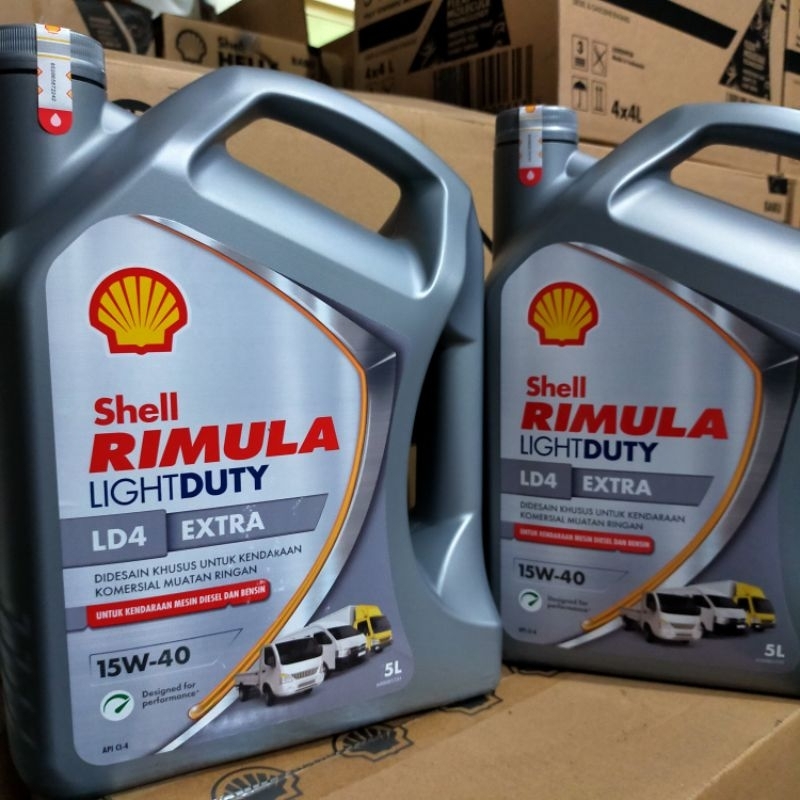 Jual New Shell Rimula LD4 extra Diesel dan bensin 15w-40 5L (pengganti ...