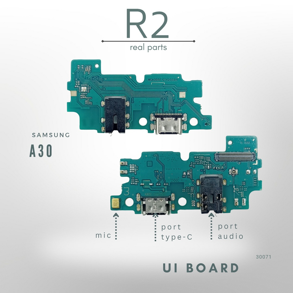 Jual Papan PCB Cas Mic HF SAMSUNG A30 / A305 / A305F UI Board Charger ...