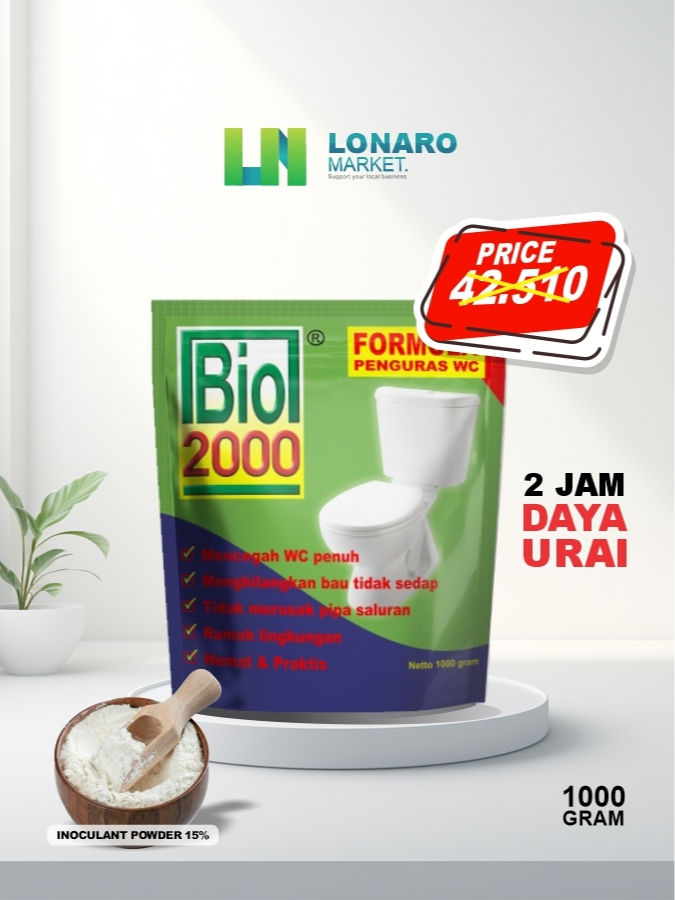 Jual BIO 2000 FORMULA KURAS WC 1000GR | Shopee Indonesia