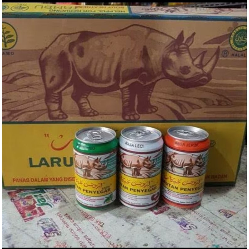 Jual Larutan Kaleng Penyegar Cap Badak Minuman Panas Dalam 1 Dus Isi 24 Kaleng @320 ML | Shopee ...
