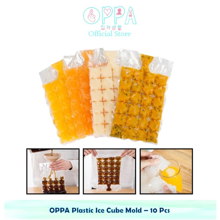 Jual OPPA Plastic Ice Cube Mold - 1 Pcs Disposable Kantong Plastik ...