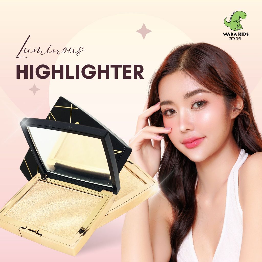 Jual BPOM Hojo Highlighter Palette Translucent Shimmer Smooth Glitter ...