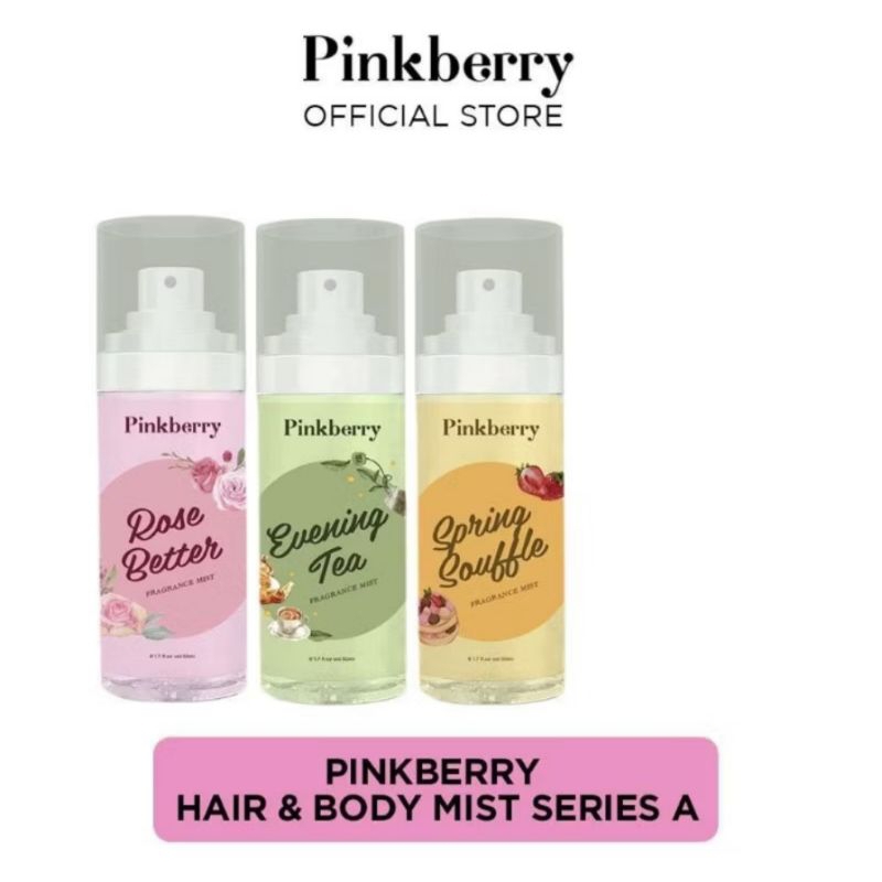 Jual pink berry 2 in 1 Hair & body mist | parfum rambut dan badan ...