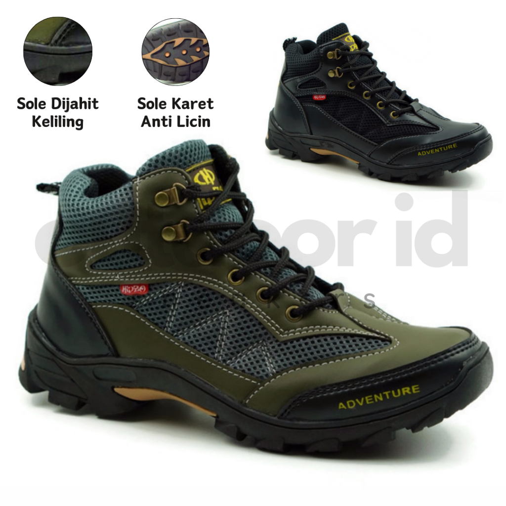 Jual Sepatu Boots Pria Outdoor Casual Kerja Sepatu Gunung Pria Wanita ...