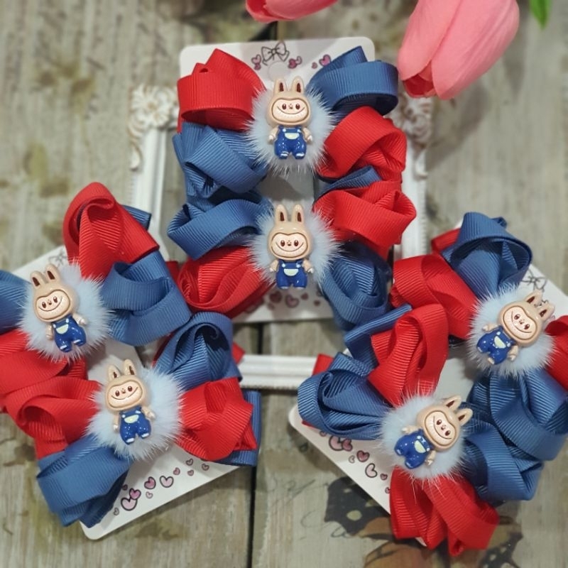 Jual Hikaribows Jepit Rambut Pita Anak Labubu / Jepit Labubu. | Shopee ...