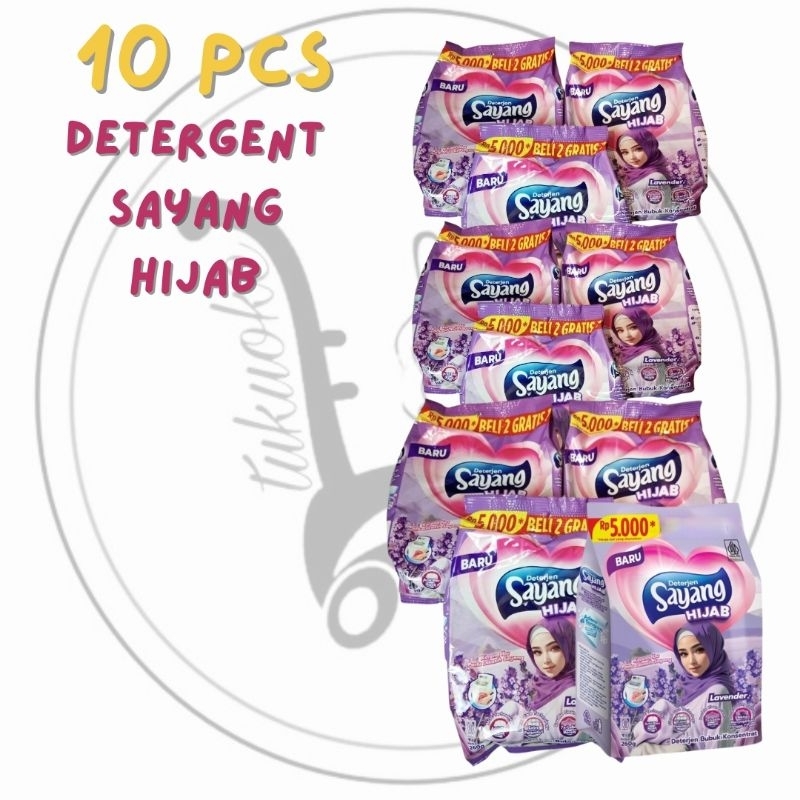 Jual (PAKET 10 PCS) SAYANG DETERJEN BUBUK 260 GRAM/ 220GR SABUN CUCI ...