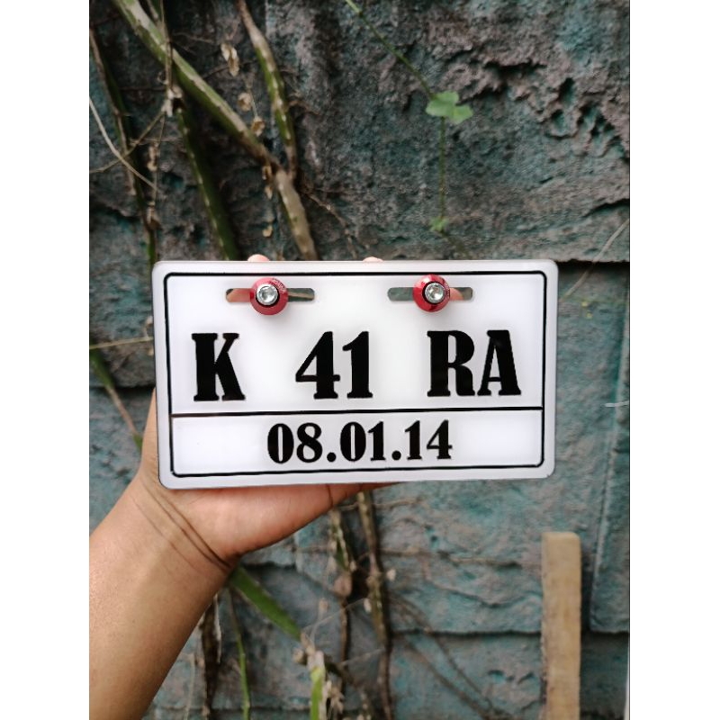 Jual PLAT SEPEDA LISTRIK BEBAS CUSTOM NAMA DAN BULAN TAHUN | Shopee ...