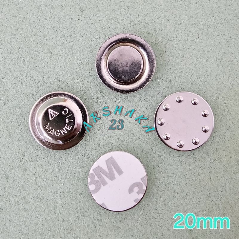 Jual Magnet Bulat 20mm Magnet Nikel Mengkilap Magnet Pin Magnet Lencana ...
