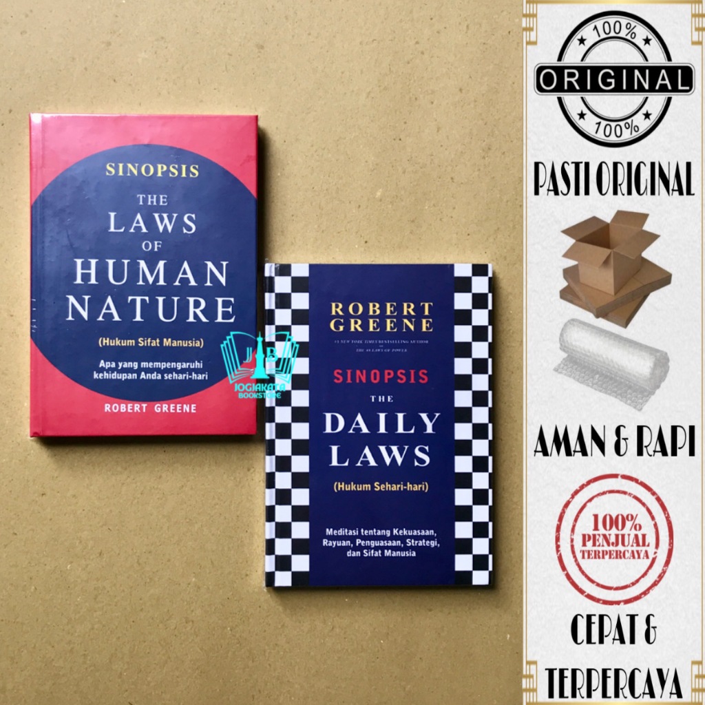 Jual Paket Buku Sinopsis The Laws Of Human Nature (Hukum Sifat Manusia ...